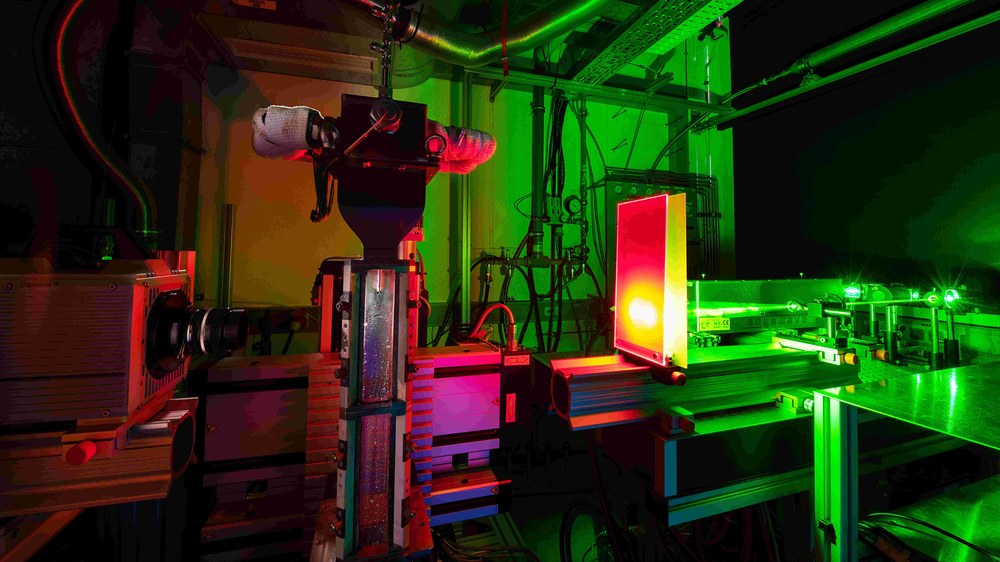 Flow channel with laser diagnostics