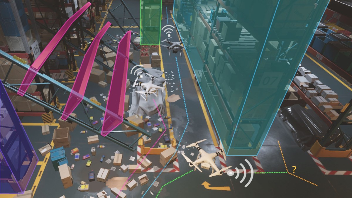 Simulated 3D environment