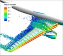 Representation of turbulence on an aircraft wing
