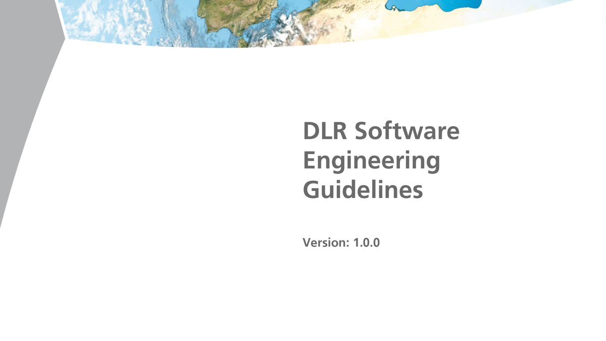 DLR Software Engineering Guidelines