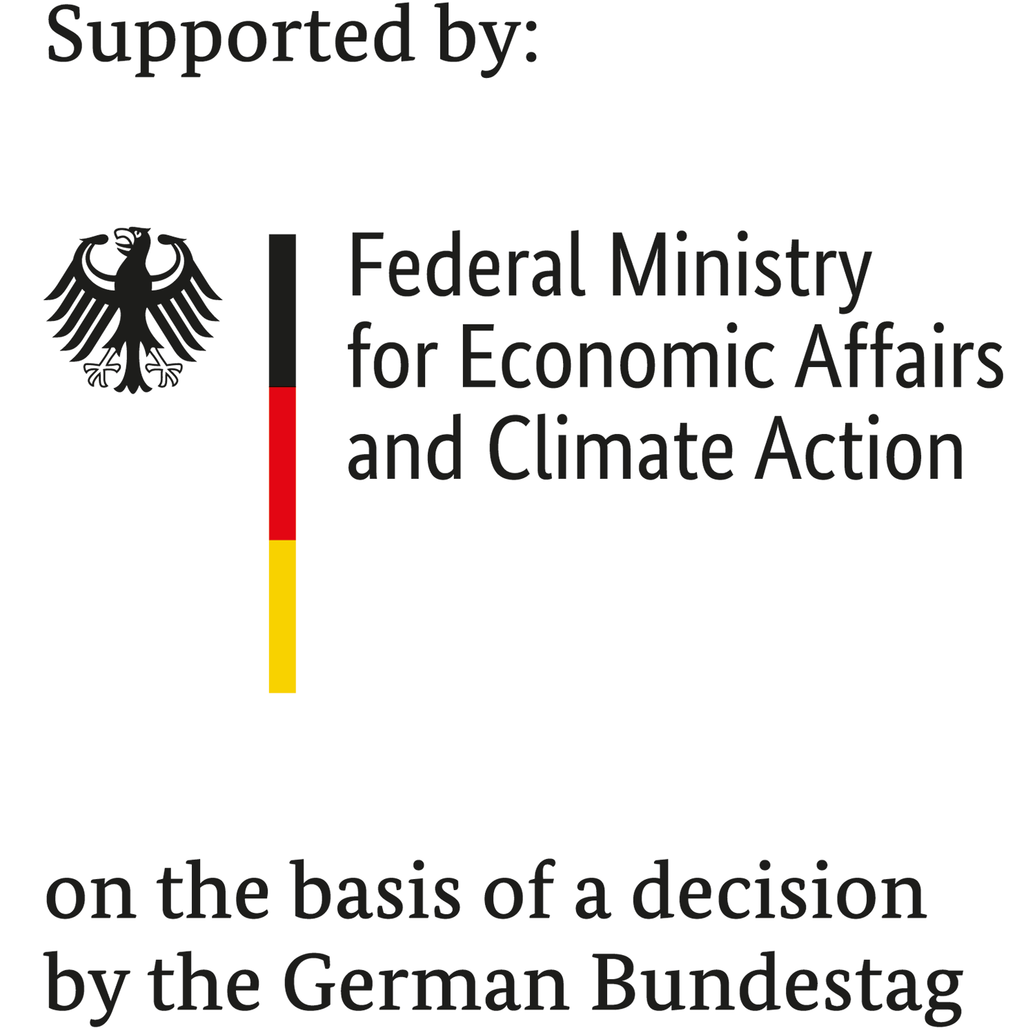 Promotional logo BMWK (Federal Ministry for Economic Affairs and Climate Action)